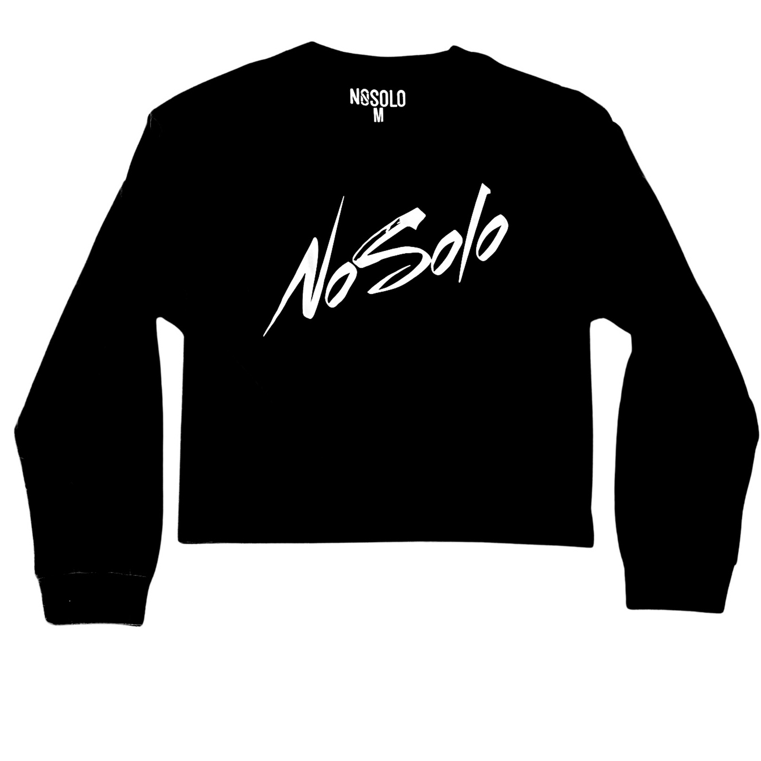 Women's StreetSplash Crop LS - Black/White