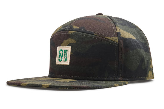 BACKWARDS 7 - Nav | NOSOLO | Navy Flat Brim Hat